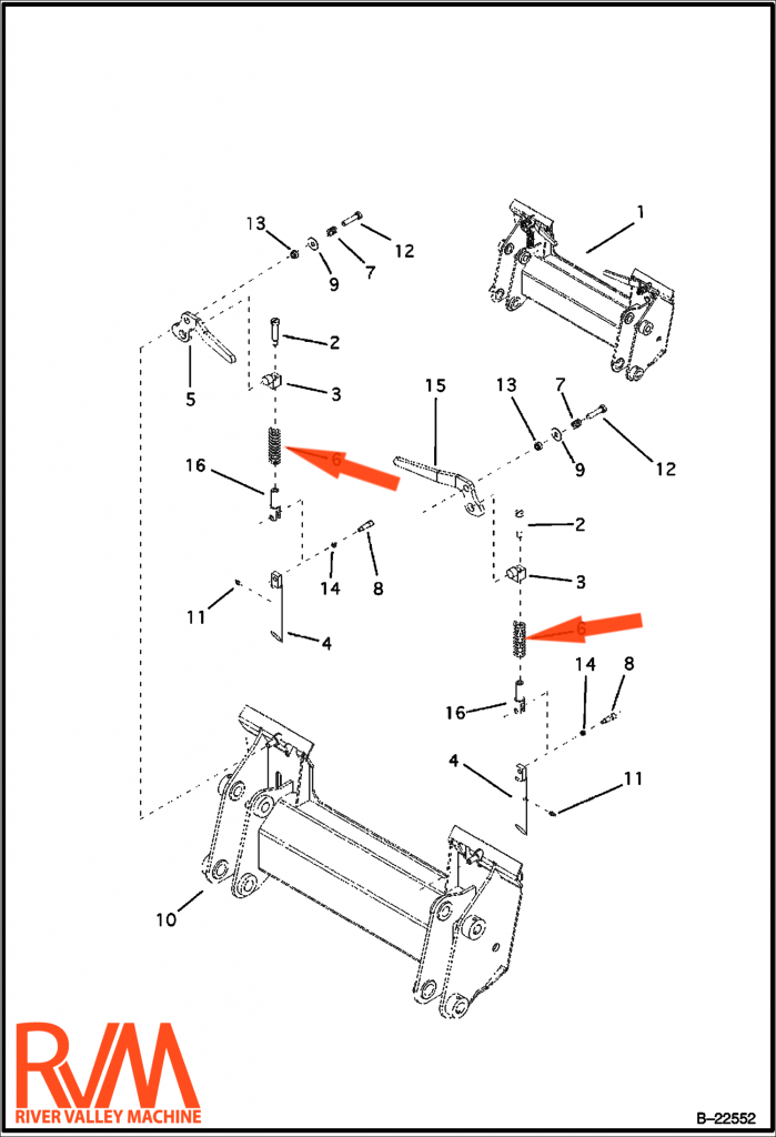 Compression Spring [6578253] for Quick-Attach Handle & Wedge | Bobcat ...